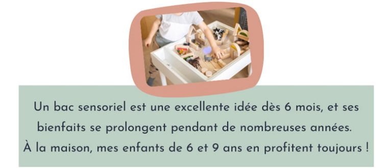 Bac sensoriel : manipuler, sentir, observer... apprendre en jouant